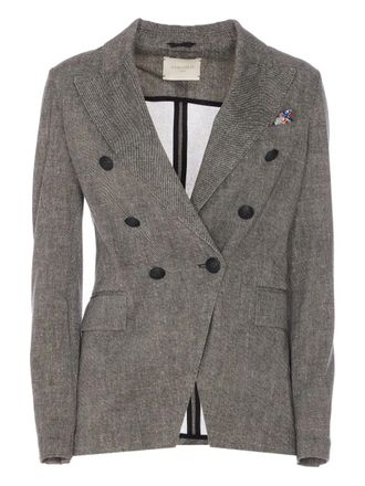 Circolo 1901 blazer à boutonnière croisée - Gris