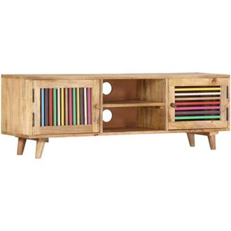 vidaXL Meuble TV 120x30x40 cm Bois massif de manguier vidaXL