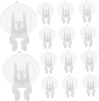 BESPORTBLE 15 Stück Teiliges Transparenter PVC Saugnapfhalter für LED Kerzen Vielseitig Einsetzbar für Wohnmobil und Wandkerzen Einfache Montage ohne Werkzeug fü