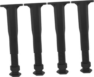 DOITOOL 4 St&uuml;ck Verstellbare Bettrahmen st&uuml;tzbeine M&ouml;belbeine aus Langlebigem Pp Material H&ouml;henverstellbar f&uuml;r Stabile Betten und M&ouml;belunterst&uuml;tzung