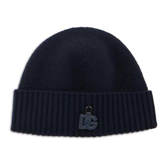 Dolce & Gabbana Strickm&uuml;tze - - Accessories - Herren - Blau - ONE SIZE