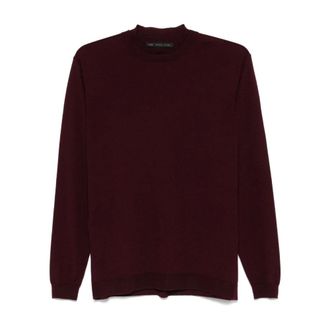 low brand Rundhals-Strickware - - Knitwear - Herren - Rot - L