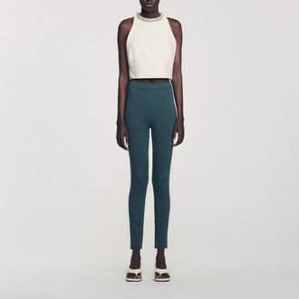 Sandro Legging &agrave; strass