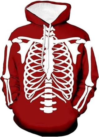 Generic Sweat-shirt &agrave; manches longues pour homme - Pour lext&eacute;rieur et lint&eacute;rieur, Rouge, 3XL