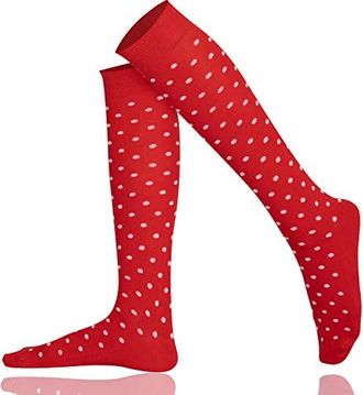 MySocks MySocks Mi-bas unisexes à pois, Point Rouge, 36-41
