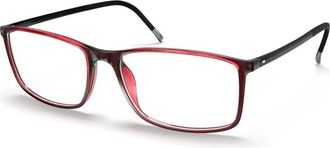 Silhouette unisex, Accessoires, Rouge, Taille: 54 MM SPX Illusion 2934 Optical Frame
