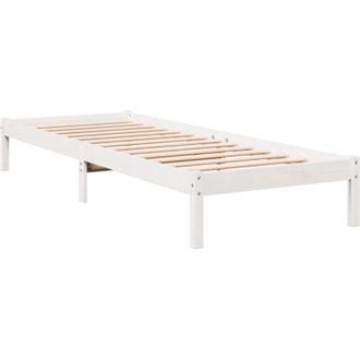 vidaXL Cadre de lit extra long sans matelas 90x210 cm bois massif pin Vidaxl