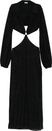Os&eacute;ree cutout ring maxi dress - Schwarz