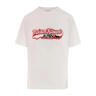 Autry Varsity T-Shirt - - Tops - Damen - Wei&szlig; - S