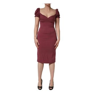 Dolce & Gabbana Sweetheart Etui-Midikleid - - Dresses - Damen - Braun - S