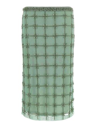 Pinko Jupe Midi - Vert