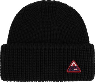 Dsquared2 Homme, Accessoires, Noir, Taille: ONE Size Bonnet en laine avec logo brod&eacute;