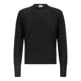 Maryya Rundhalspullover - - Knitwear - Herren - Schwarzk - L