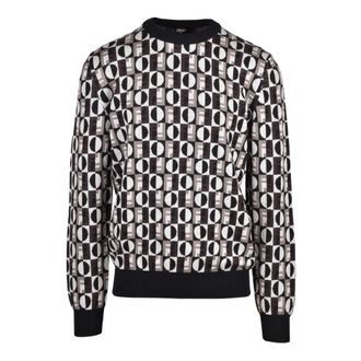Fendi Pullover mit Rundhalsausschnitt - - Knitwear - Herren - Schwarzk - L