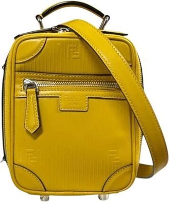 Fendi Sac bandouli&egrave;re vintage Pre-owned - Femme - Pre-owned - Jaune - Taille: ONE Size