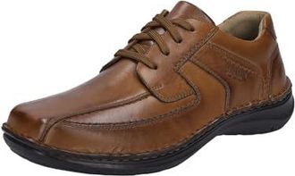 Josef Seibel Chaussures confortables pour homme New Anvers 08, largeur K (extra large), semelle int&eacute;rieure amovible, cognac, 42 EU X-Large