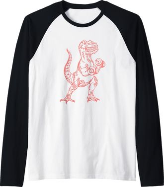 Seembo Dinosaurier-Hebe-Hanteln, Tier-Fitness-Studio, Workout Raglan