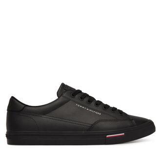 Tommy Hilfiger Sneakers aus Stoff Tommy Hilfiger Vulc Core Rwb Long Lace Lth FM0FM05814 Schwarz