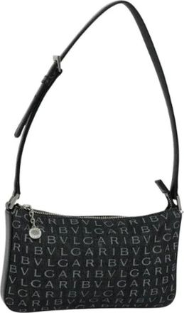 Bulgari Pre-owned Toile sacs-main - Femme - Pre-owned - Noir - Taille: ONE Size