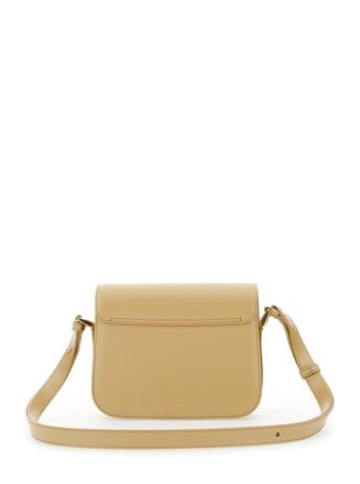 A.P.C. Womens Crossbody Bag Grace Small Beige Leather Cow Shoulder