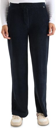 Cecil Damen 3716335 Wide Leg Cordhose, Dark Blue Corduroy, L / 30L EU