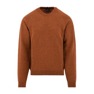 Paul Smith Merino Wool Jersey - - Knitwear - Herren - Braun - S