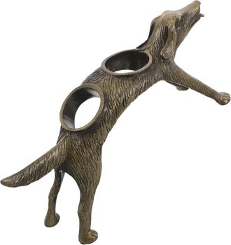 Valiclud Zinklegierung Weinstopperhalter mit Hund Ausgie&szlig;er Vintage Weinstopperst&auml;nder mit Mehrfachschlitz Rustikaler Flaschenverschluss Organizer f&uuml;r K&uuml;che un