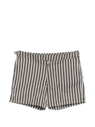 Tom Ford Geometric Print Micro Compact Popeline Wr Swim Shorts