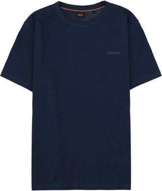HUGO BOSS Homme, Tops, Bleu, Taille: M T-shirt en coton avec logo