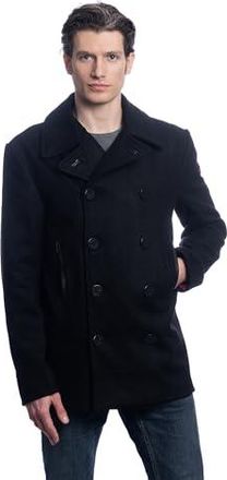 Harrington CABAN MARIN CROIS&eacute; EN LAINE BLEU MARINE HOMME - caban - BLEU_MARINE - XL