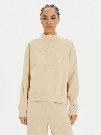 Tommy Hilfiger Sweatshirt Varsity WW0WW43495 Beige Relaxed Fit