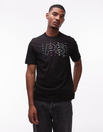 Paul Smith T-shirt &agrave; manches courtes et imprim&eacute; logo - Noir