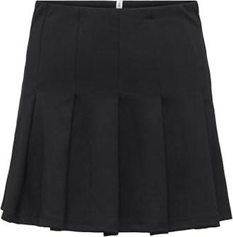 Only Onlfilla JRS Jupe pliss&eacute;e, Noir, XL