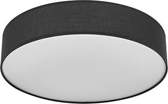 Osram ORBIS PARIS Deckenleuchte 480mm, schwarz, 3XE27-Sockel, kann mit smarter Lampe best&uuml;ckt werden, modernes Design, mit Stoffschirm, geeignet f&uuml;r Innenr&auml;