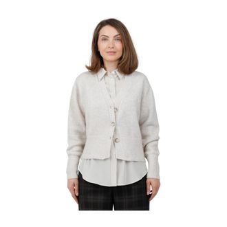 Gran Sasso Vanis&egrave; Zopfmuster-Cardigan - - Knitwear - Damen - Beige - L