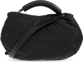 Moschino Femme, Sacs, Noir, Taille: ONE Size Small Padded Nylon Hobo Bag
