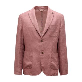 Bob Slight451 Leinenjacke - - Jackets - Herren - Rot - S