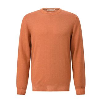 Maurizio Baldassari Klassischer Wollpullover - - Knitwear - Herren - Orange - 2XL