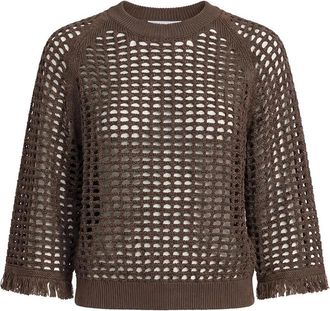 PESERICO Pull Col Rond - Marron