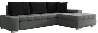 Mirjan24 Elegante Sofa Orkan Mini mit Schlaffunktion und Bettfunktion, Eckcouch Ecksofa mit Bettkasten, Couch L-Sofa Große, Ottomane Universal (Magic Velvet 22
