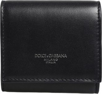 Dolce & Gabbana Homme, Accessoires, Noir, Taille: ONE Size Portefeuille Bifold Porte-Monnaie