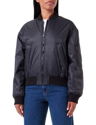 Marc O'Polo Damen 307085170133_990_36 WOVEN OUTDOOR JACKETS, Schwarz, 36 EU