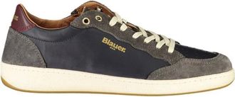 Blauer Homme, Chaussures, Bleu, Taille: 46 EU Leather Baskets