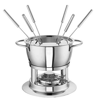 Rohe Germany Rohe Fonduetopf Fiona aus Edelstahl hergestellt, mit einem Volumen von: 2,20 l, in der Gr&ouml;&szlig;e: 18cm, 208271-18, Silber