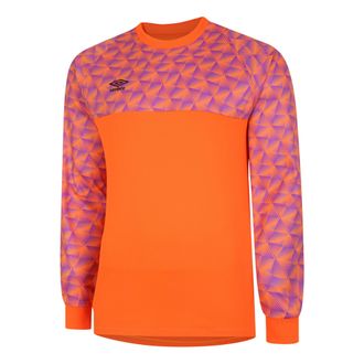 Umbro Flux Torwarttrikot f&uuml;r Herren Lang&auml;rmlig (Leuchtend Orange/Purpur Kaktus)