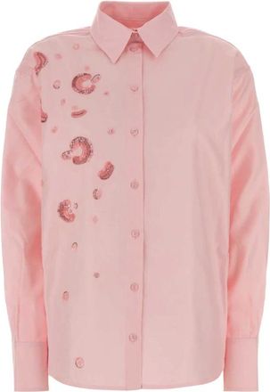 Des_Phemmes DES Phemmes, Femme, Blouses et Chemises, Rose, Taille: 38 FR Oxford Shirt