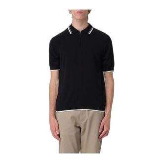 A|X Armani Exchange Gestricktes Polo-Shirt mit Rei&szlig;verschluss - - Tops - Herren - Schwarzk - S