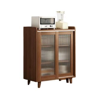 Generic Aufbewahrungsschrank, grifflose Schiebet&uuml;r zur Platzersparnis, ger&auml;umiger MDF-Vorratsschrank, geeignet for Caf&eacute;s und Wohnzimmer.(Color1)