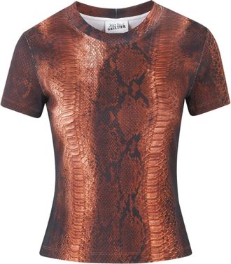 Jean Paul Gaultier Femme, Tops, Brun, Taille: 42 FR T-Chemises