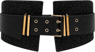 Elisabetta Franchi Femme, Accessoires, Noir, Taille: 38 FR Ceinture Corset Taille Haute